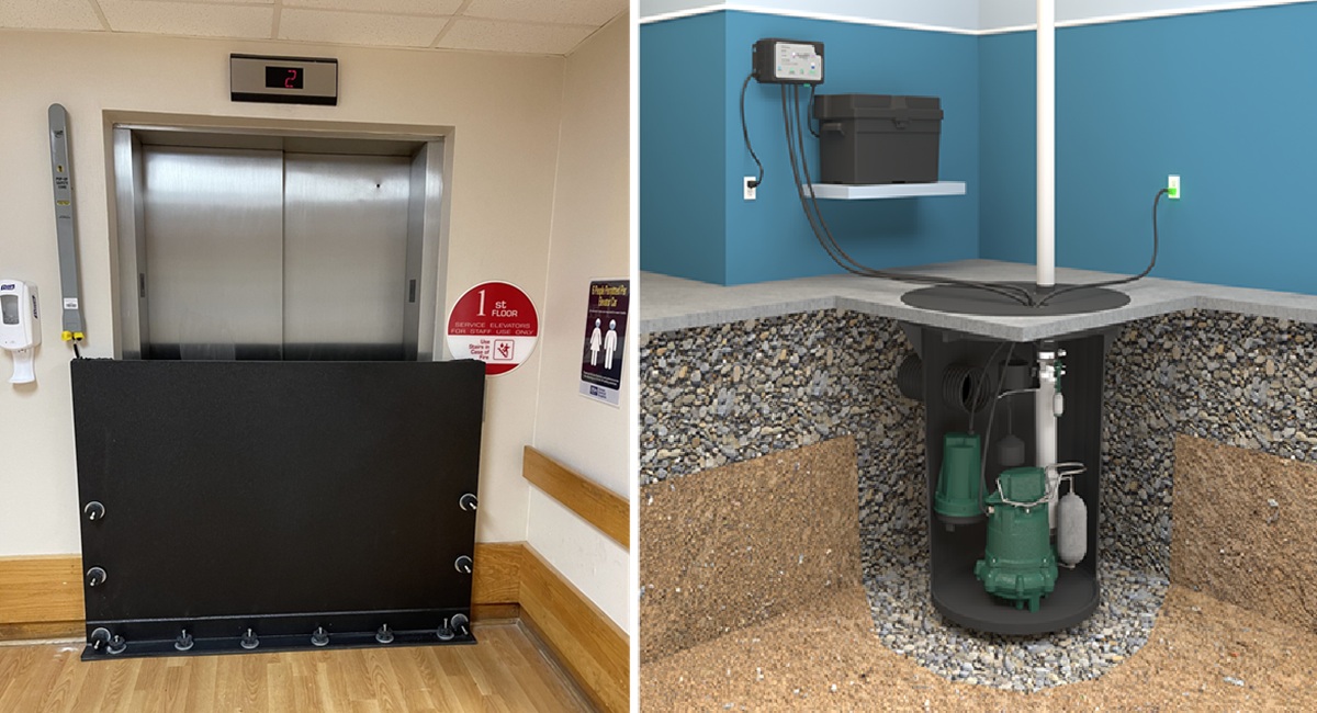 Flood prevention solutions for elevators